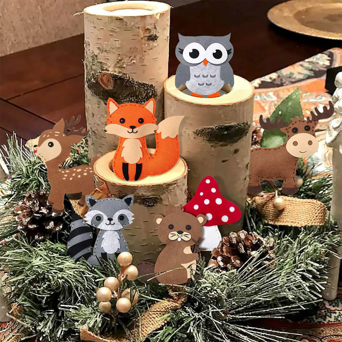 DIY Sewing Animals Craft Kit – Forest Creatures Felt Plush Toys for Ki ...